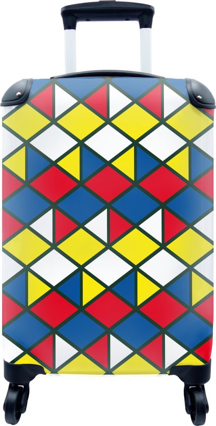 Koffer - Design - Mozaïek - Geometrie - Past binnen 55x40x20 cm en ...