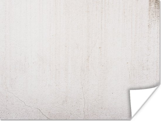 Poster Beton - Muur - Wit - 40x30 cm | bol