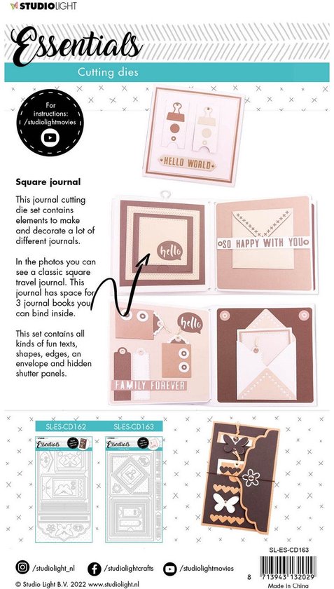 Studio Light Essentials cutting die Square journal | bol