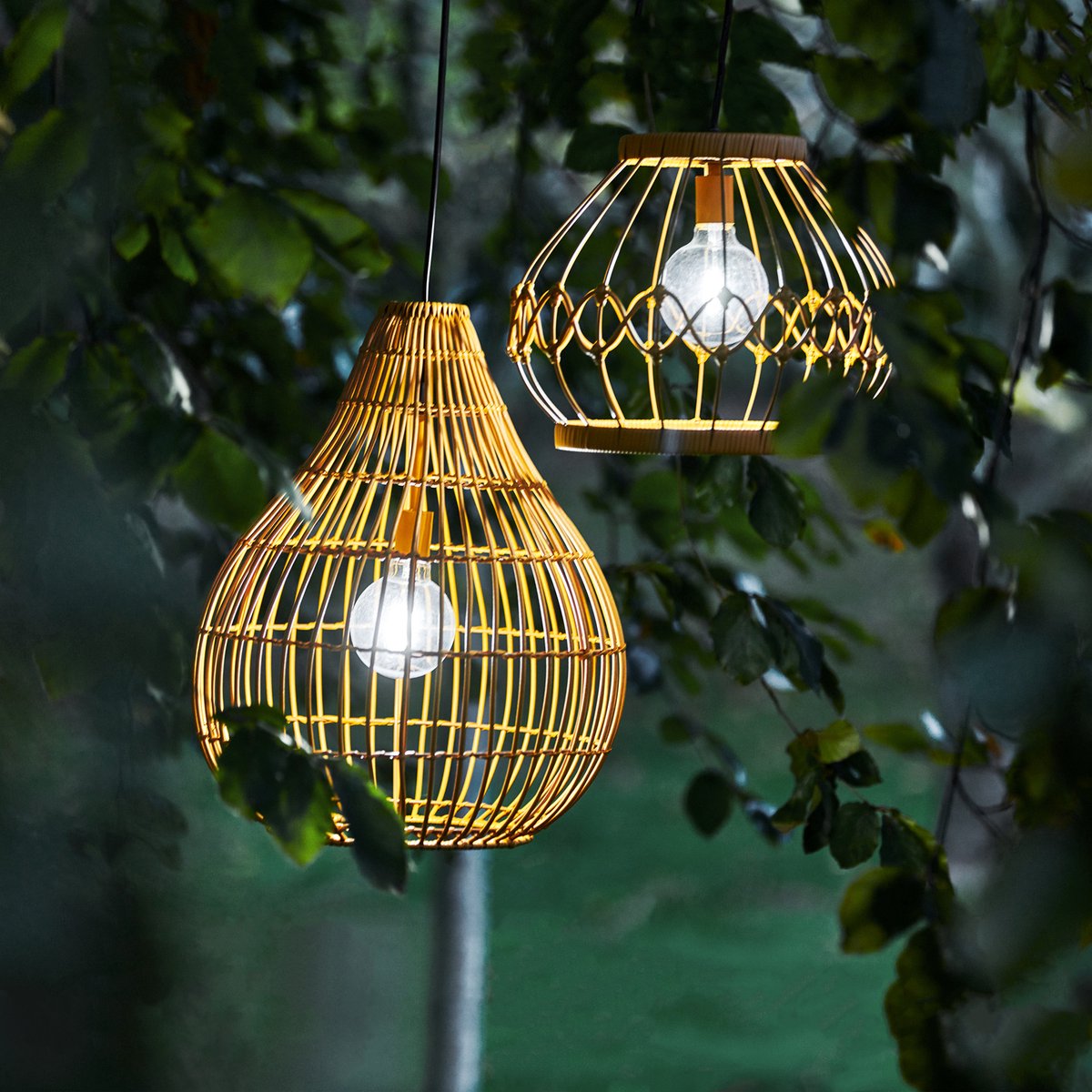 Teamson Home Zonne-Energie Geweven Hangend Lamp Licht - Tuindecoratie ...