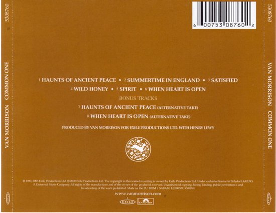 Common One, Van Morrison | CD (album) | Muziek | bol.com