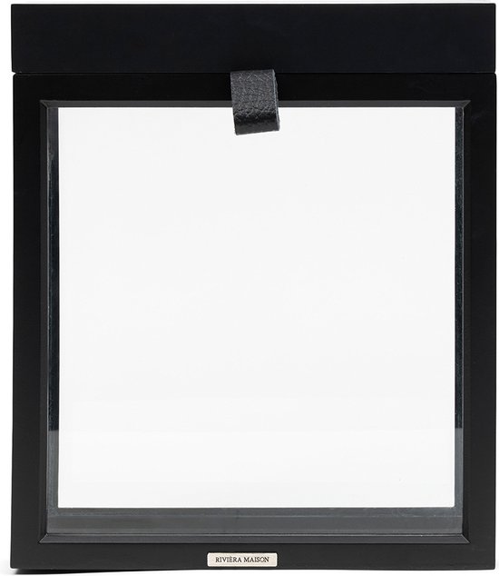 Riviera Maison Glazen Box - My Treasures Display Box 28x33 - Zwart | bol