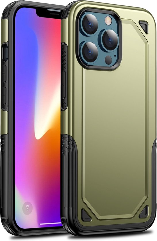 Extra Beschermend Hoesje iPhone 13 Pro Max - groen | bol