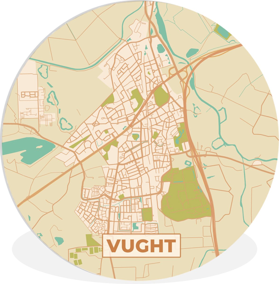 WallCircle - Wall Circle - Wall Circle Indoor - Map - Vught - City Map ...
