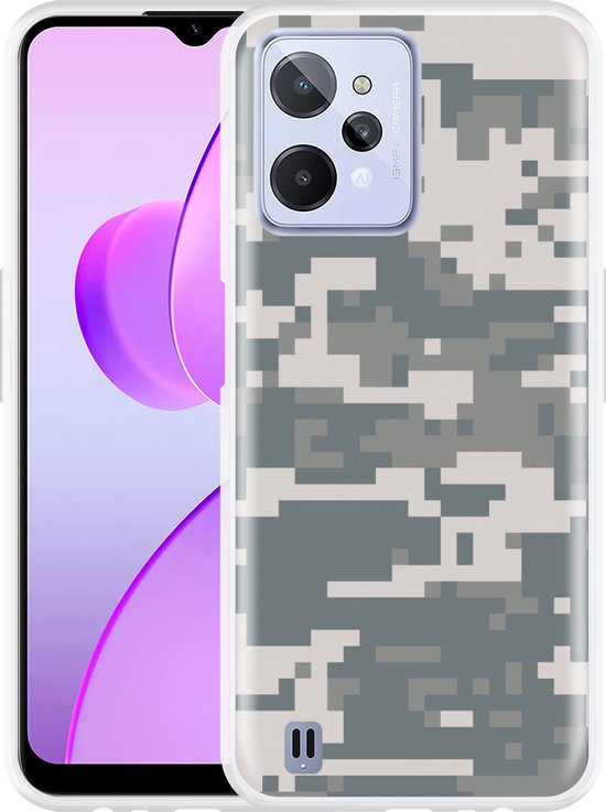 Realme C31 Hoesje Army Digi Camouflage - Designed by Cazy | bol