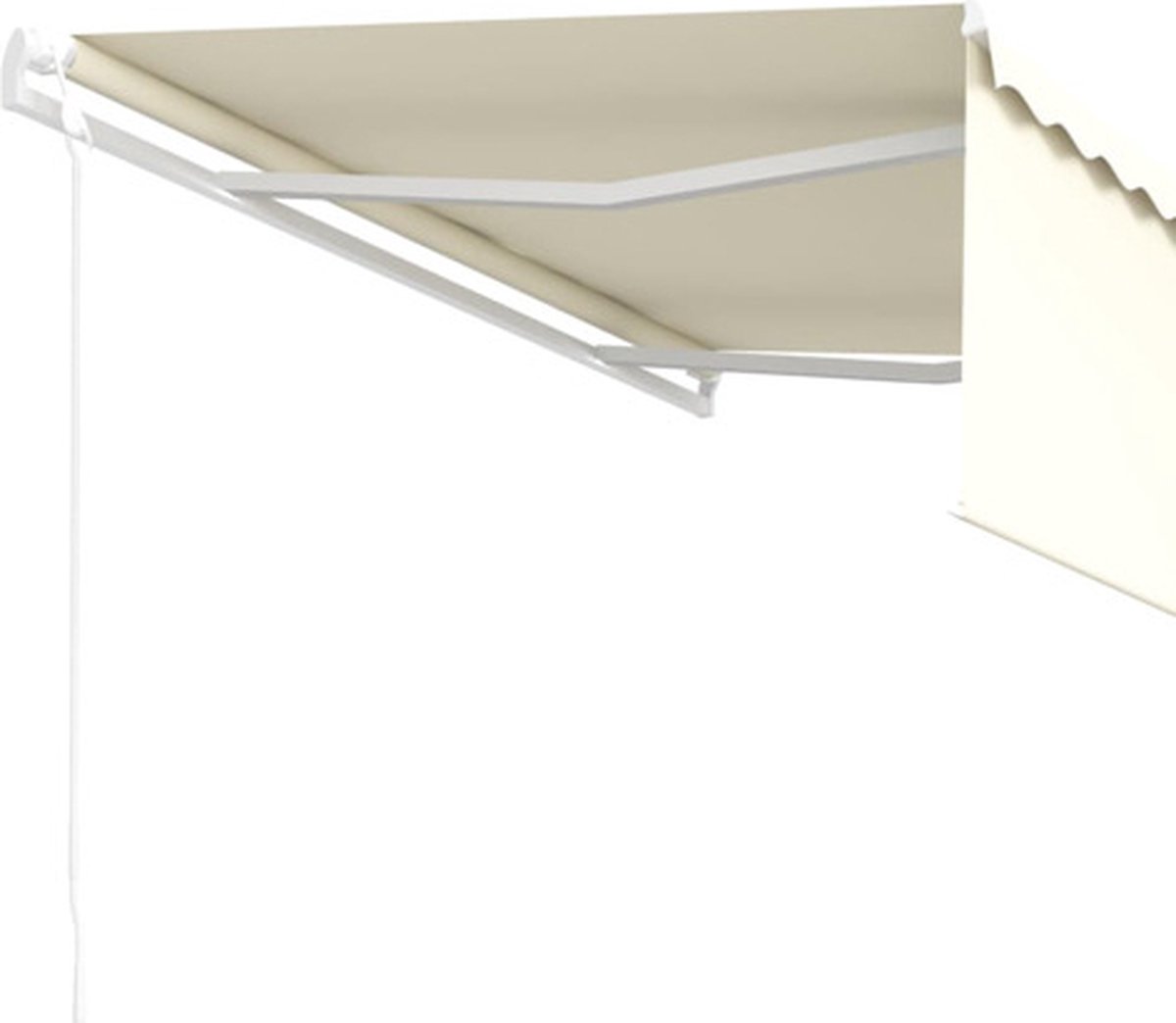 vidaXL Store automatique avec store enrouleur 4 x 3 m Couleur crème ...
