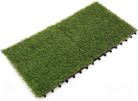 Kunstmatige Groene Gazontegel DIY Vloerbekleding Mat Met Afvoergaten ...