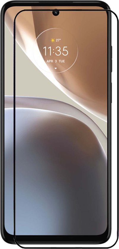 Motorola Moto G32 Screenprotector - MobyDefend Screensaver Met Zwarte ...
