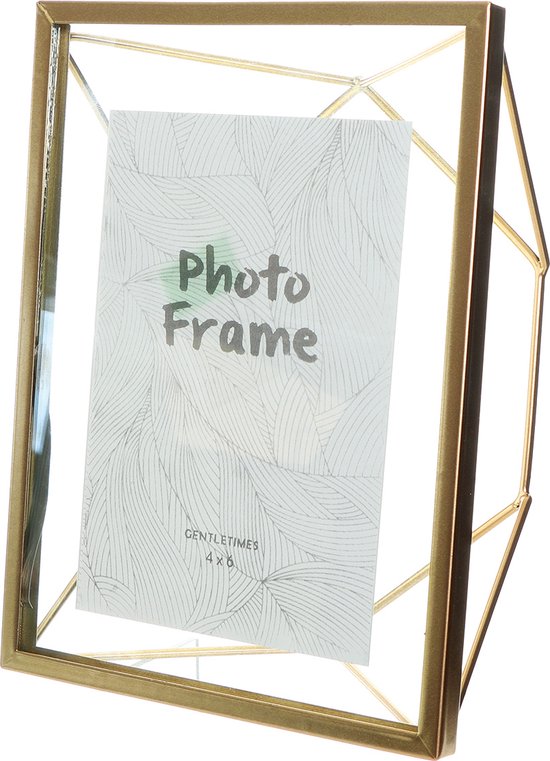 metalen fotokader goud 20cm staand/liggend decoratie geschenk | bol
