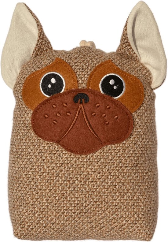 Deurstopper Deco hond -ook als zware boekensteun of raamstopper te gebruiken (beige) | bol