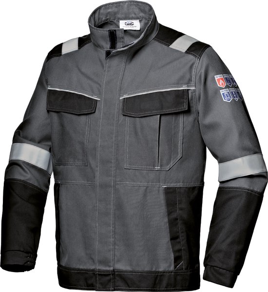 SIR SAFETY POLYTECH PLUS 2/2 Gevoerde Werkjas HEREN Veiligheidsjas Antraciet Zwart -... | bol