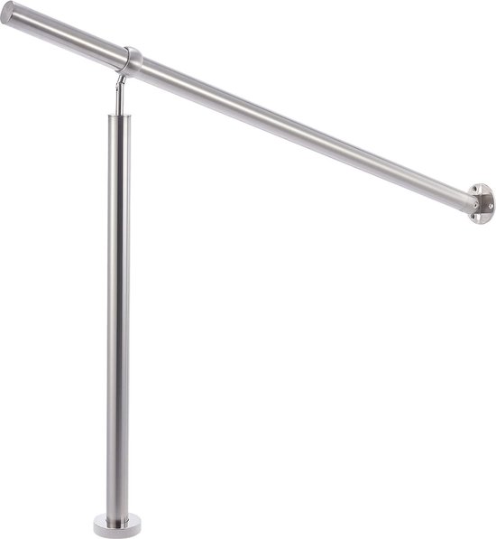 Roestvrij stalen trapleuning - 120 cm - hoek instelbaar - binnen en ...