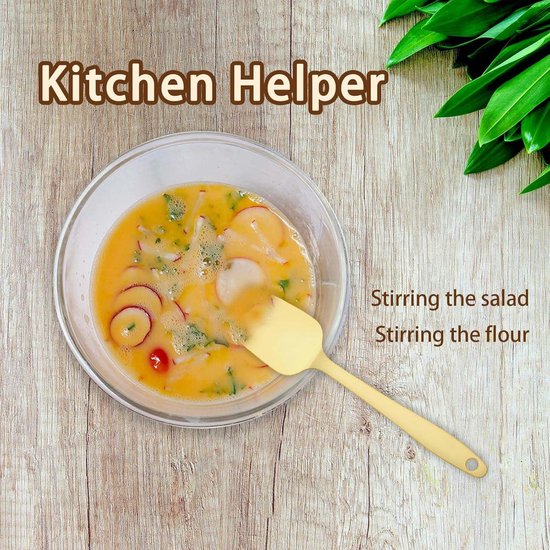 Siliconen spatel lepel set - 8 stuks - kleine rubberen spatel - 21 cm ...