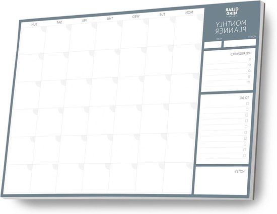 Maandplanner bureauonderlegger - A3-formaat - 24 ongedateerde ...