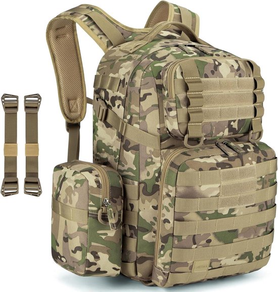 Tactische militaire rugzak waterdicht reizen laptop leger Molle rugzak ...