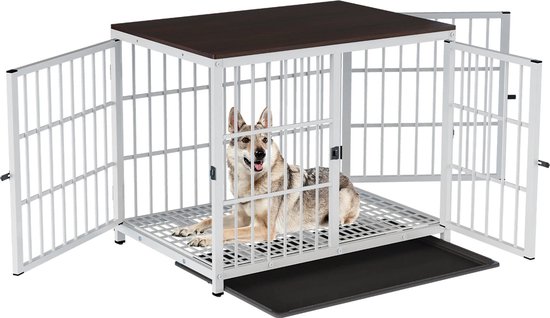 Hondenbench - Bench - Bench Voor Honden - Ren - Maat L - Meubel - Wit ...