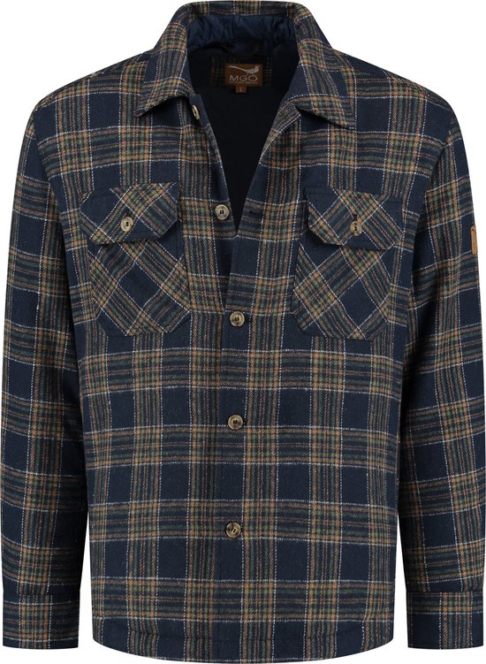 MGO Jed - Gewatteerd heren vest - Vest met knopen - Marineblauw | bol