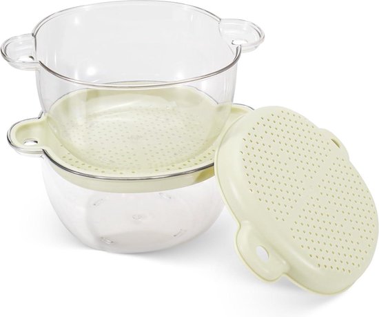 Small Colander with Handle Double Layer Berry Strainer Bowl - Mini ...