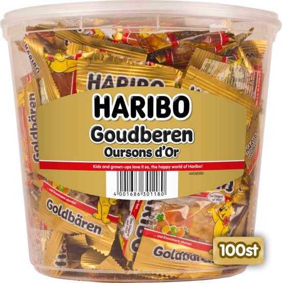 Haribo goudberen mini snoepzakjes - 6 X 100 stuks | bol