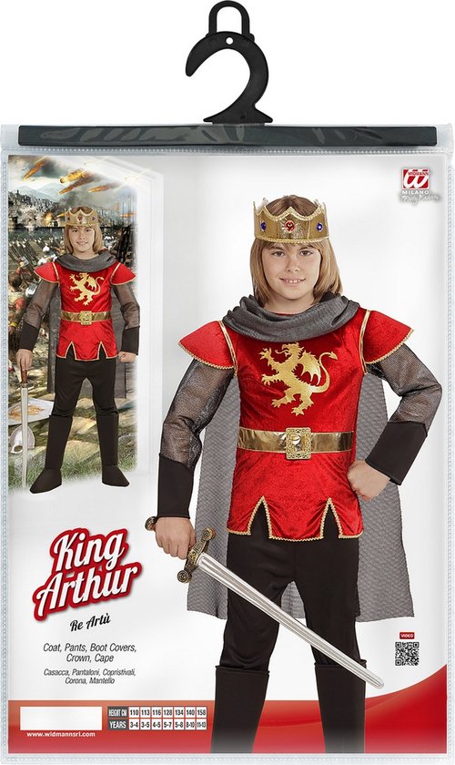Widmann - Middeleeuwse & Renaissance Strijders Kostuum - King Arthur ...