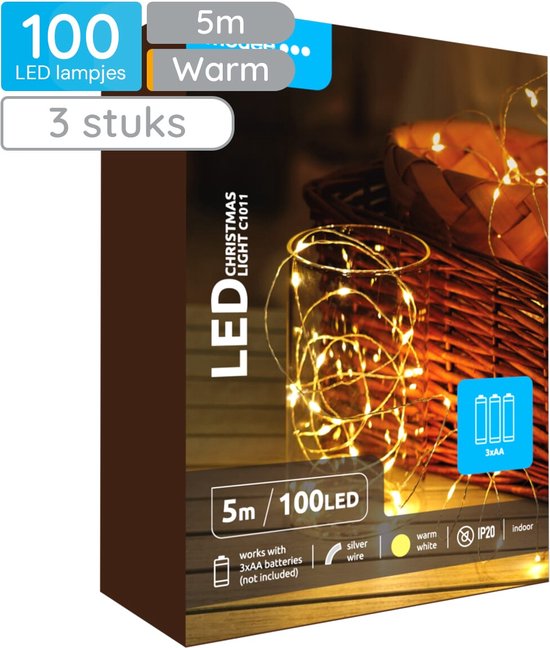 Modee Lichtsnoer Kerst 5 Meter - Kerstverlichting voor Binnen ...