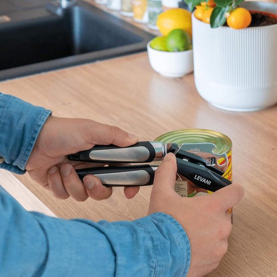 Universele blikopener van hoogwaardig roestvrij staal - 2-in-1 ...