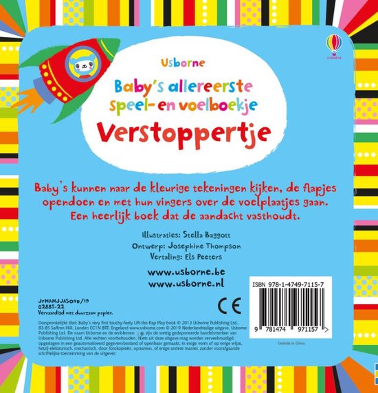 Baby's allereerste speel- en voelboekje 1 - Verstoppertje | 9781474971157 | Boeken | bol