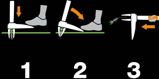 Weed plug - 1 m length - stainless steel/plastic - black/orange Xact ...