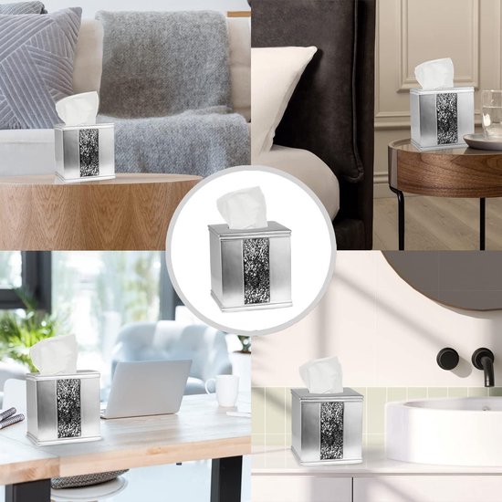 Zilveren Tissue Box - Luxe Design voor Thuis | bol