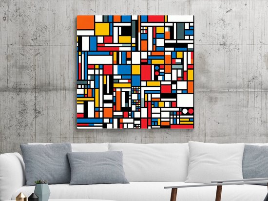 Pixel art mondriaan schilderij | Pionierschap in de digitale wereld van ...