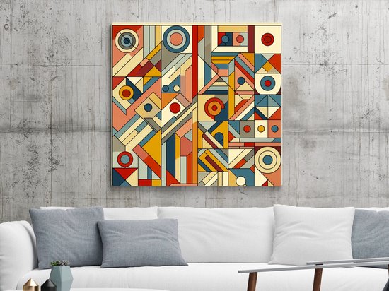 Modern mondriaan schilderij | Abstracte geometrie: de moderne ...