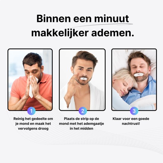 TREPPINS® MOUTH BOX - 30 PACK - Blijft de hele nacht plakken - Anti ...