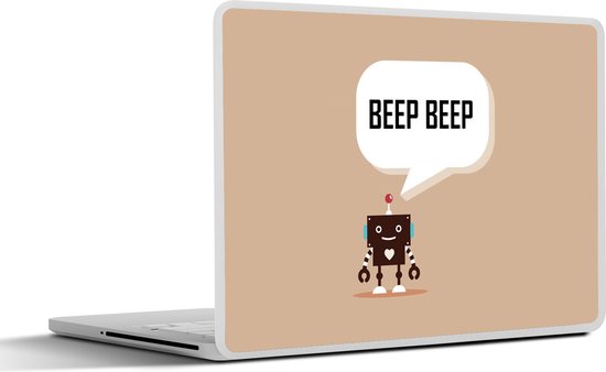 Laptop sticker - 13.3 inch - Spreuken - Quotes - Beep beep - Robot ...