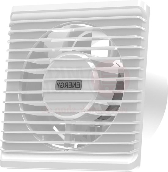 Badventilator wit Ø 100 mm met timer-naloop badkamer ventilator ...