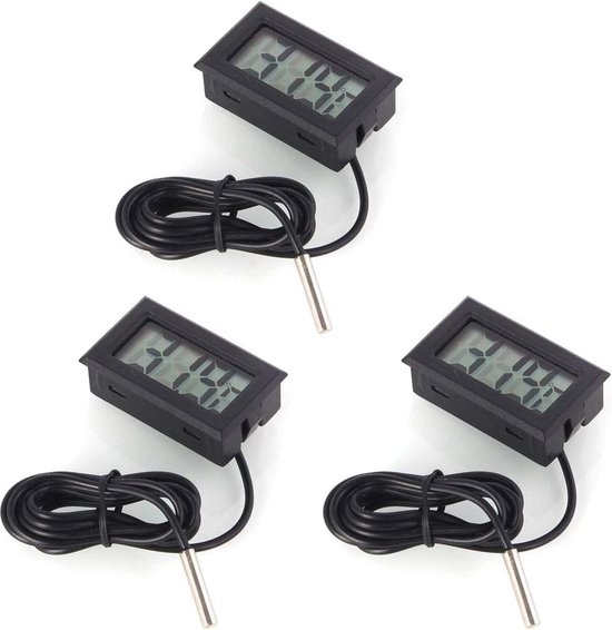 Digitale Thermometer met Externe Sensor voor Koelkast, Vriezer en ...