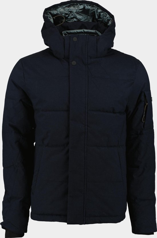 Scotland Blue Winterjack Blauw Jurd Outdoor Jacket Wool Look ...