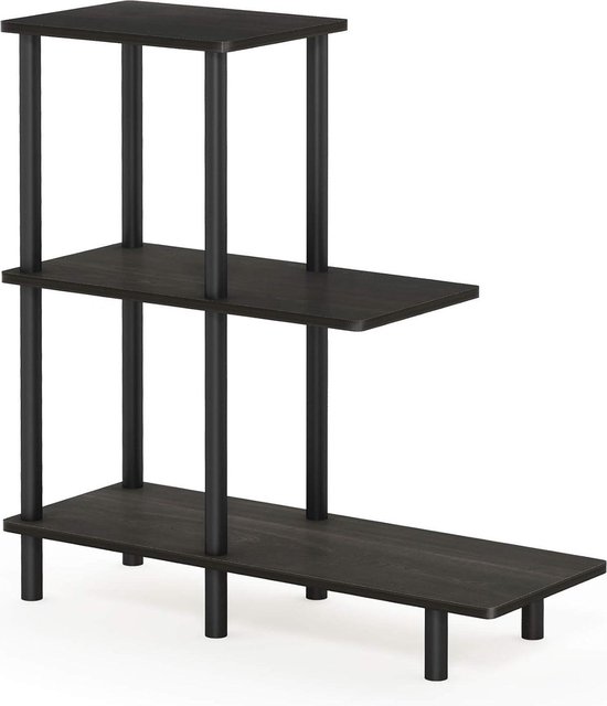 3-dier sofa Side Table Tall Industrieel Espresso/zwart | bol