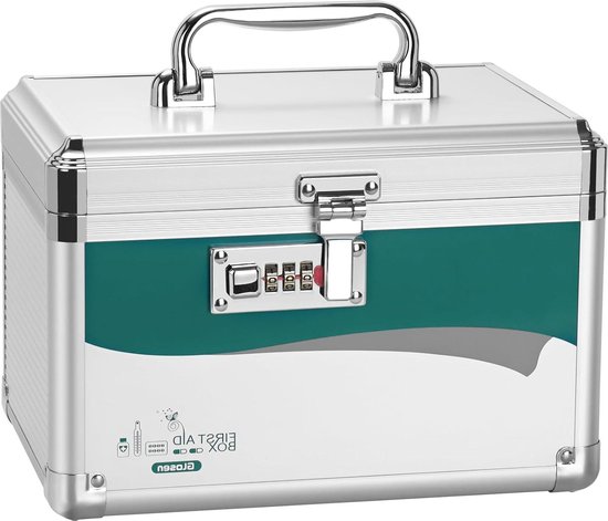 Medicijndoos met cijferslot - opbergdoos voor medicijnen met riem ...