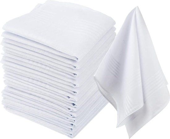 Grote Heren Zakdoeken Katoen - Multipack Pocket Squares - UK Heren ...