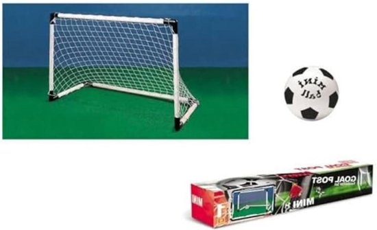 Voetbaldoel Set 2 Mini Goals + bal - Inclusief 2 Voetbaldoelen voor ...