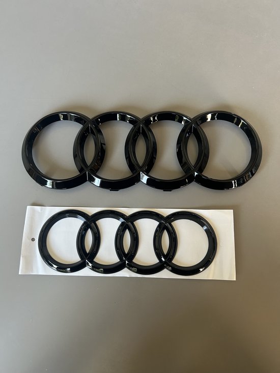 Audi Q3 Q5 Q5 Q7 A6 A7 A8 hoogglans zwart logo set | bol