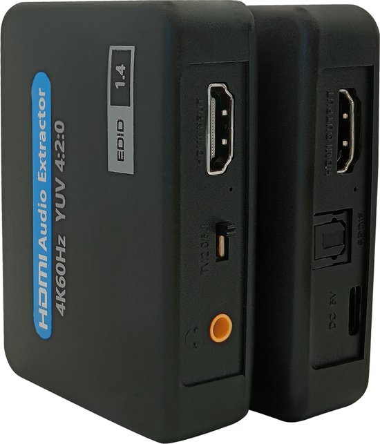 HDMI Audio Extractor 4K - Audio Converter - HDMI In naar HDMI Out ...