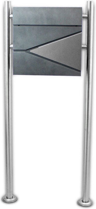 BITUXX - Staande brievenbus - Grafiet - RVS | bol