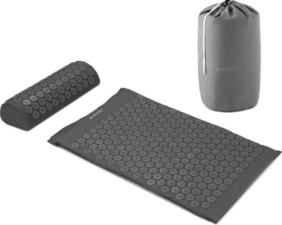 Spijkermat Set met Spijkerkussen - Acupressuur Mat - Spijkerbed ...