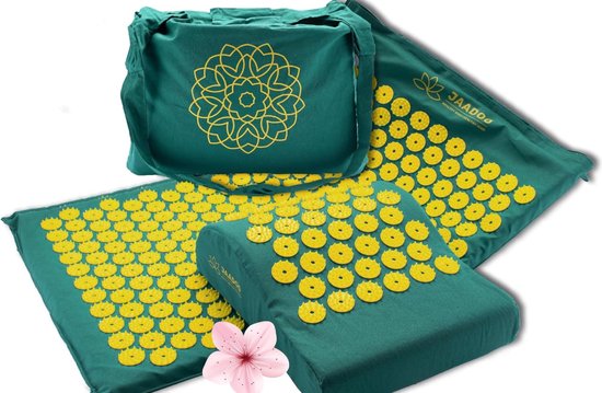 Spijkermat Set met Spijkerkussen - Acupressuur Mat - Spijkerbed ...