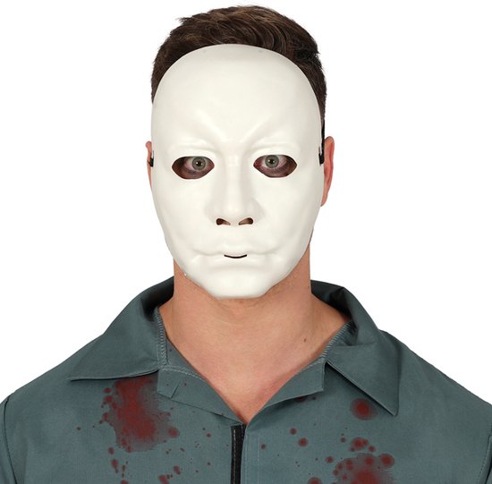 Fiestas Guirca - Mannenmasker wit - Halloween Masker - Enge Maskers ...