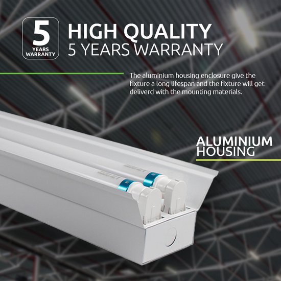 PHILIPS LED TL Armatuur 120cm (dubbel) met reflector | Incl 2x LED TL ...