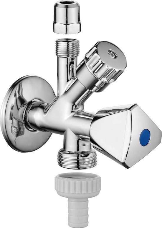 Hoekventiel met Aansluiting voor Vaatwasser en Wasmachine ...