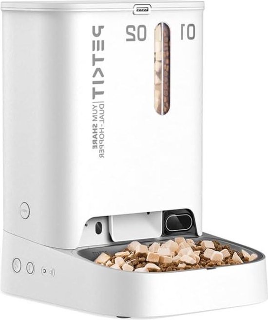 Double Funnel Automatic Cat Feeder With Camera 5L Capacity - 1080P HD ...