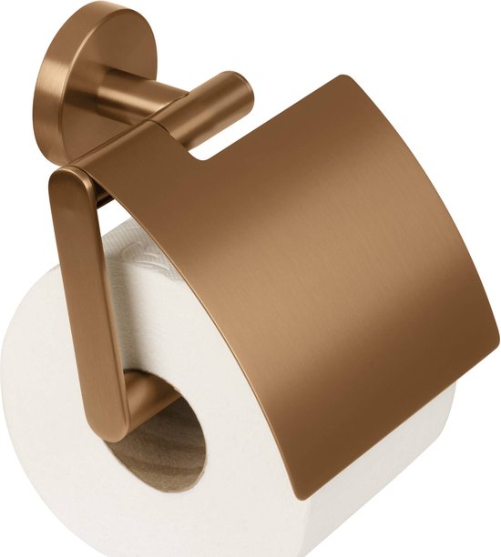 Saqu Nemo WC Rolhouder - met Klep - 12,8x5,6x14,2 cm - Koper ...